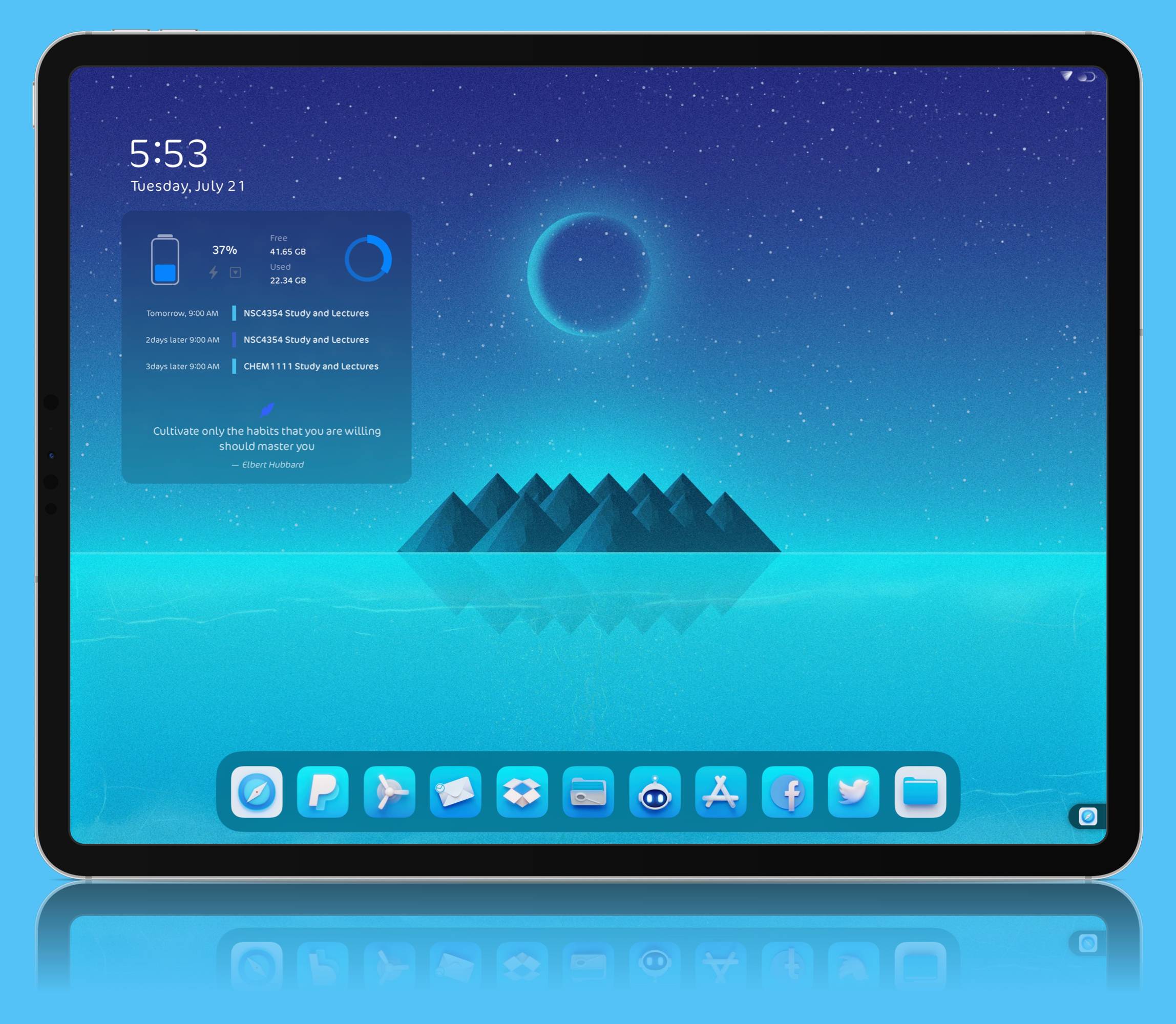 [Setup] Azure Vibe (iPad Pro 12.9”) | Scrolller