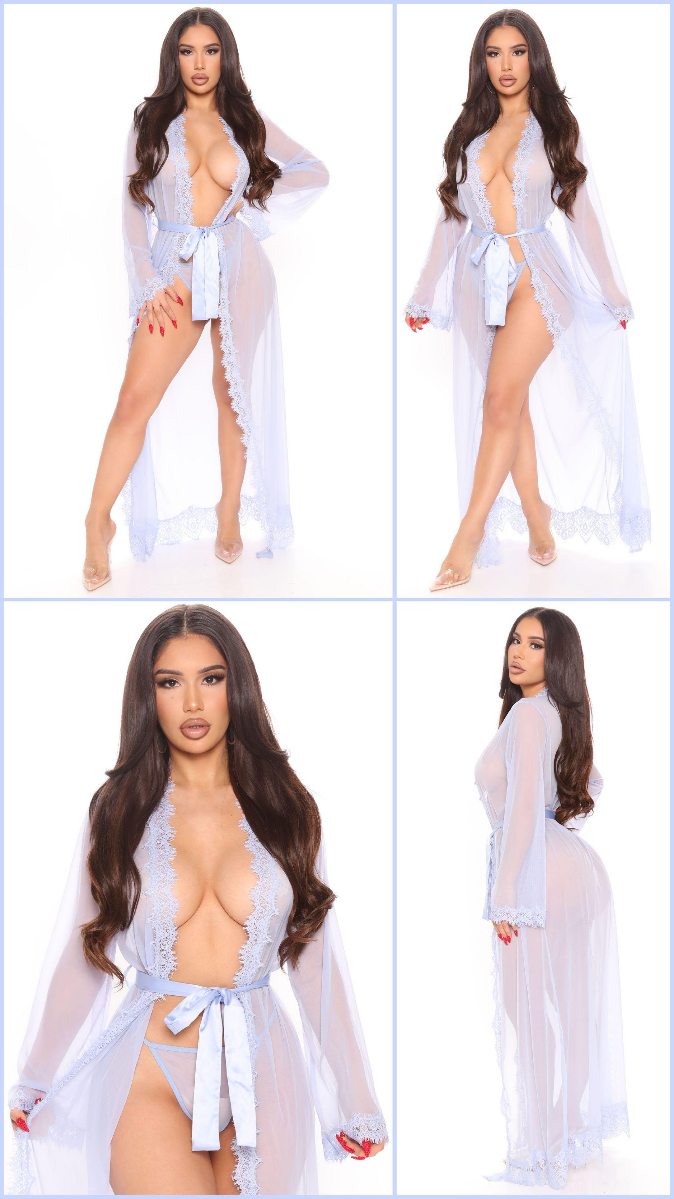 Sexy Light Blue Robe (album in comments) | Scrolller