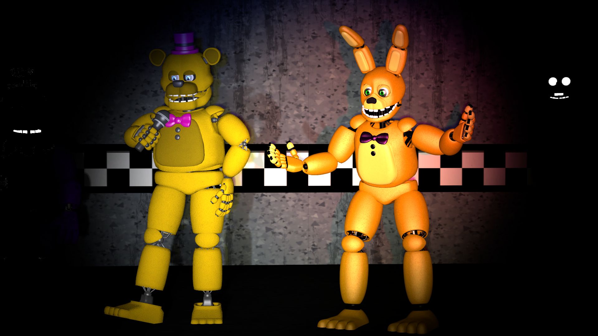 (Sfm) Fredbear And Springbonnie | Scrolller