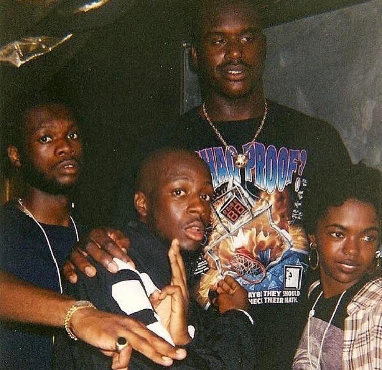 Shaq with Fugees, 90s | Scrolller