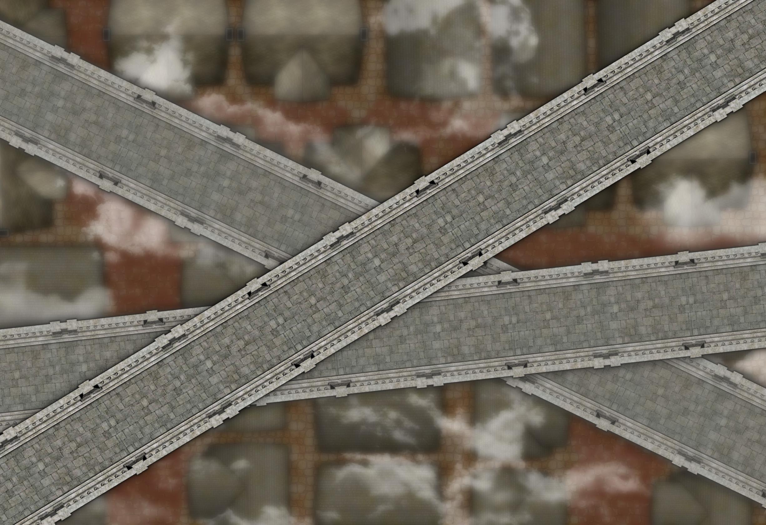 Sharn Battlemap: Overlapping Bridges | Scrolller