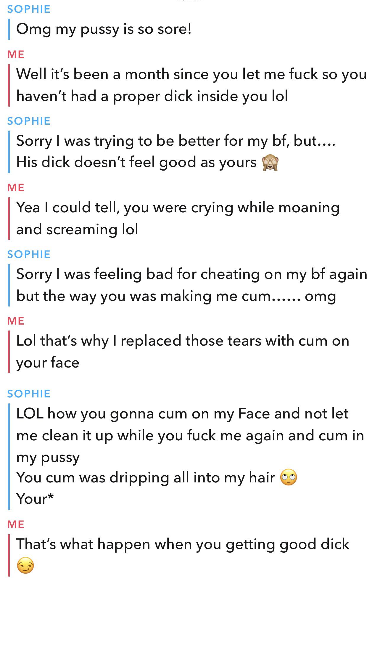 She felt bad for cheating | Scrolller