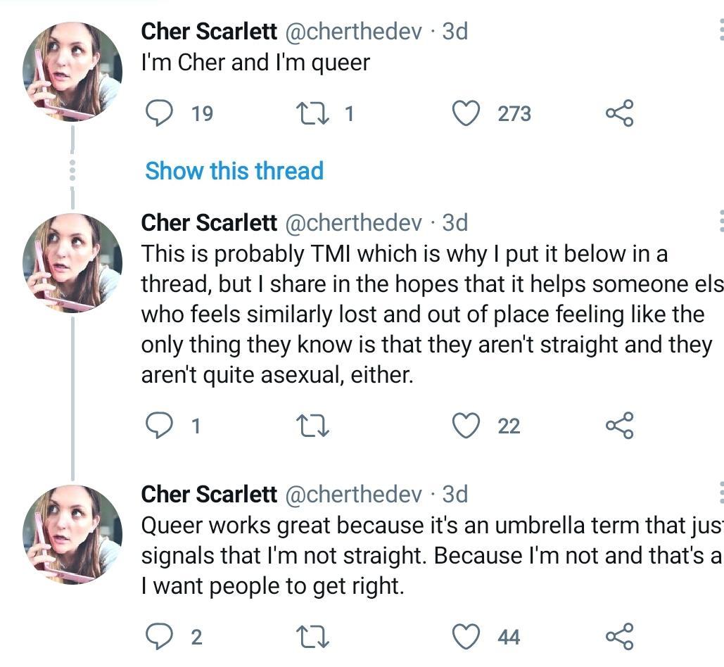 She has a new neuro divergent experience every week. Last week she was Autistic. That got ...