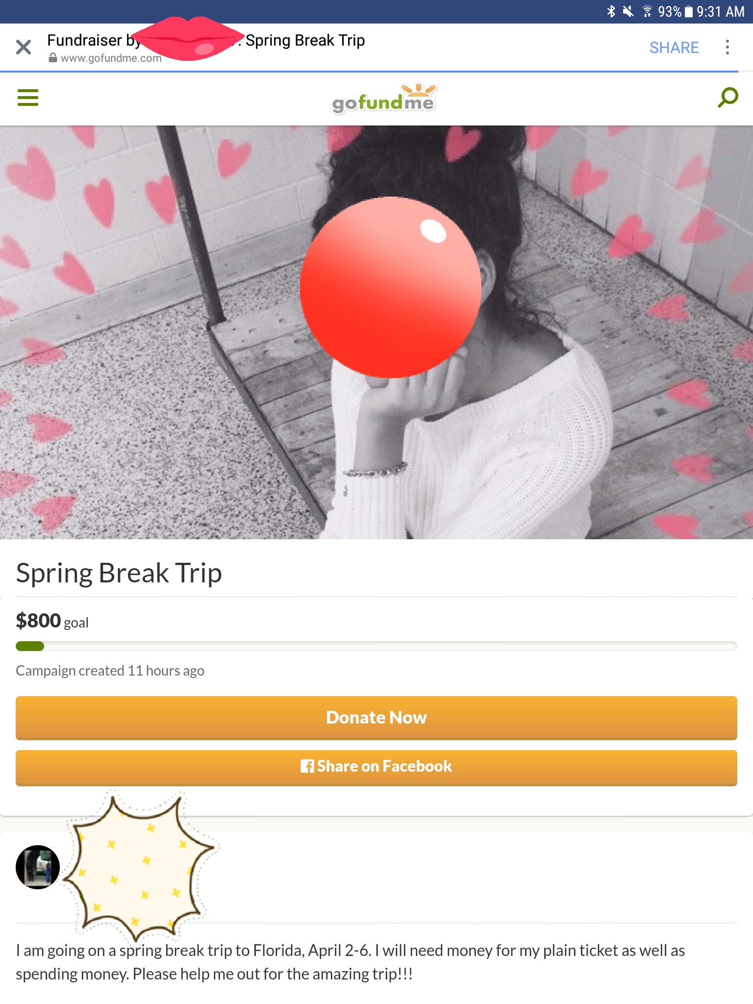 She needs money for her plain ticket guys | Scrolller