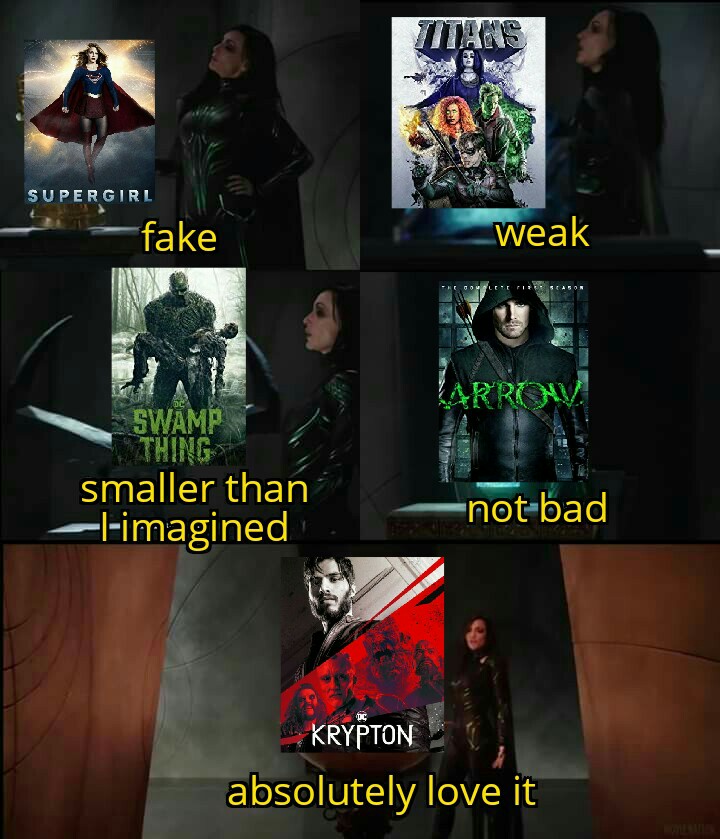 [SHITPOST] I goddamn love Krypton (other shows just there for the meme) | Scrolller