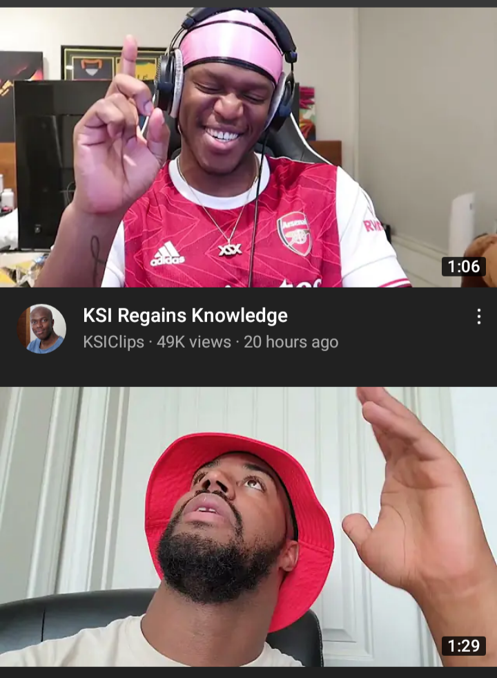 Shocked how ksi regained knowledge | Scrolller
