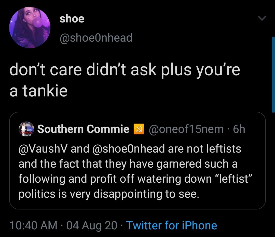 Shoe once again being the based ally we don't deserve | Scrolller