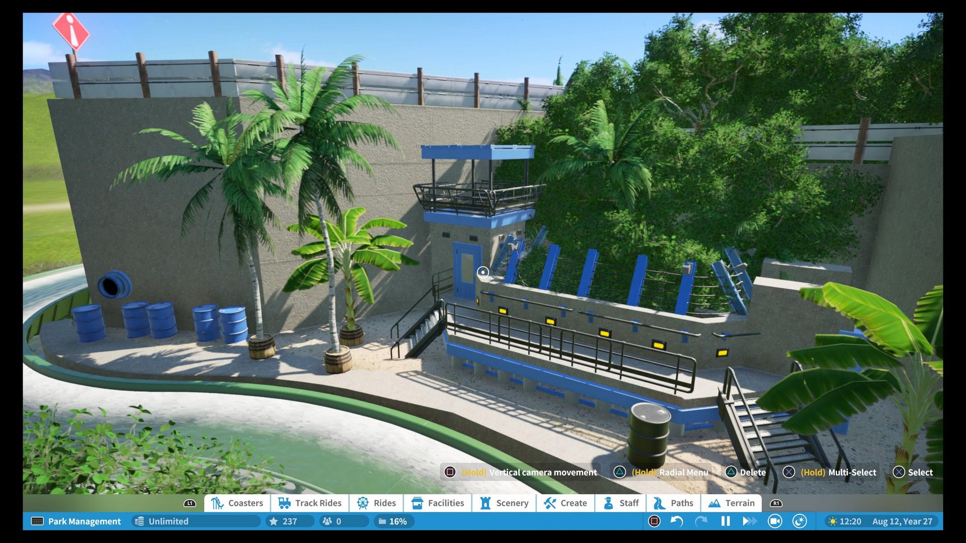 Shot from my current build of a Universal Studios Hollywood accurate Jurassic Park ride | Scrolller