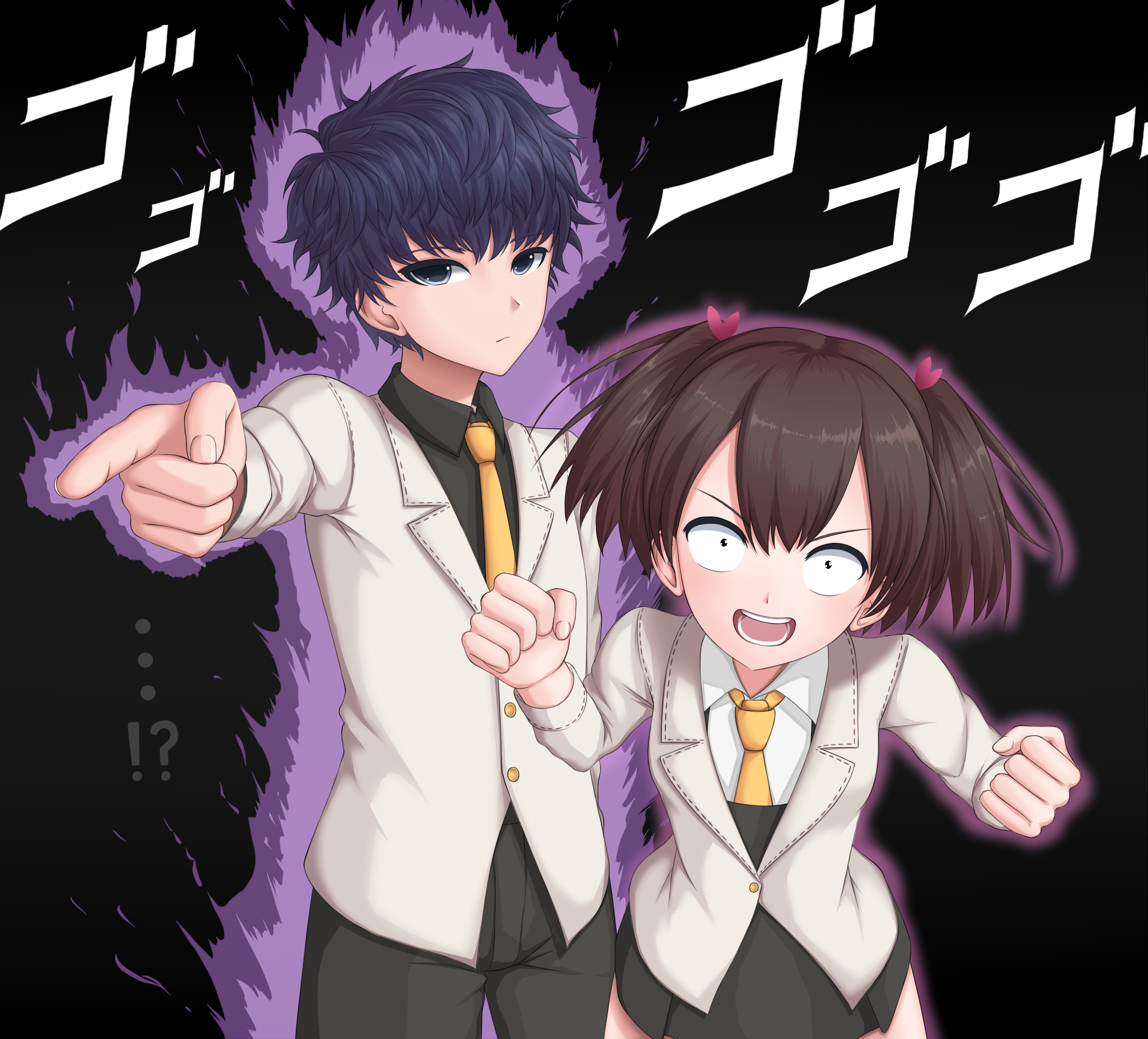 Shousuke and Hitomi menacing artwork by HuiYu-official- | Scrolller