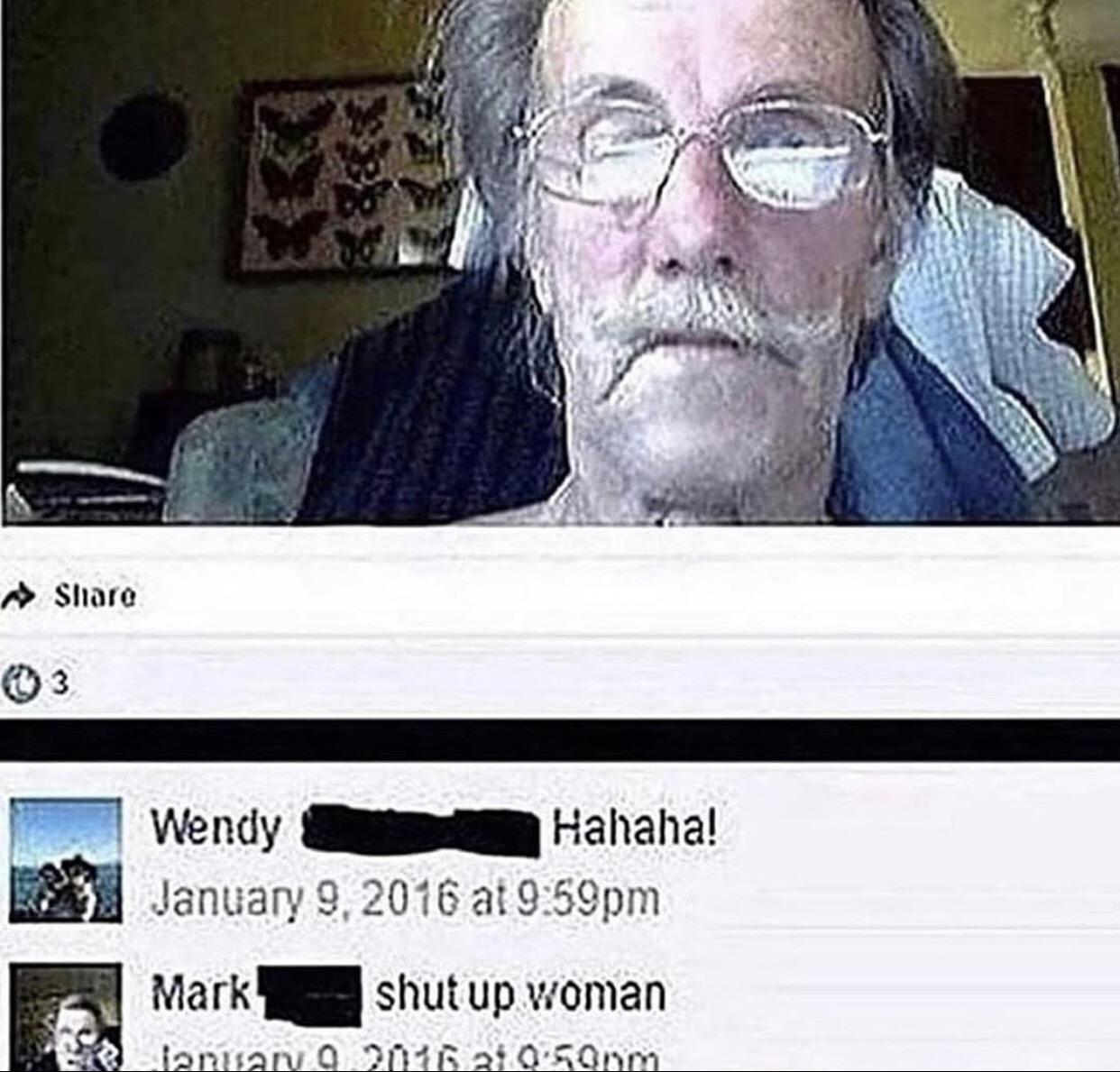 shut up woman | Scrolller