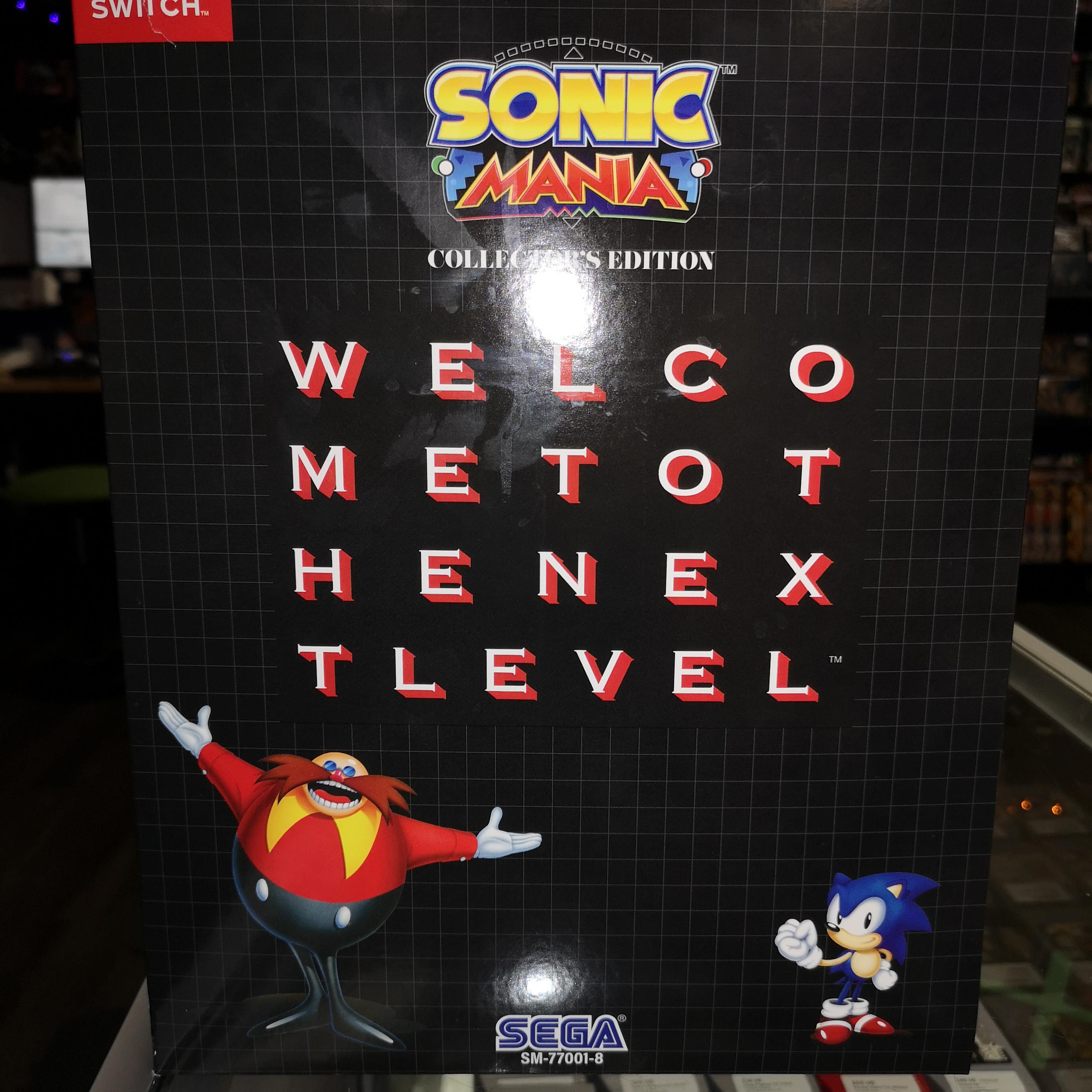 Side of Sonic Mania box. | Scrolller