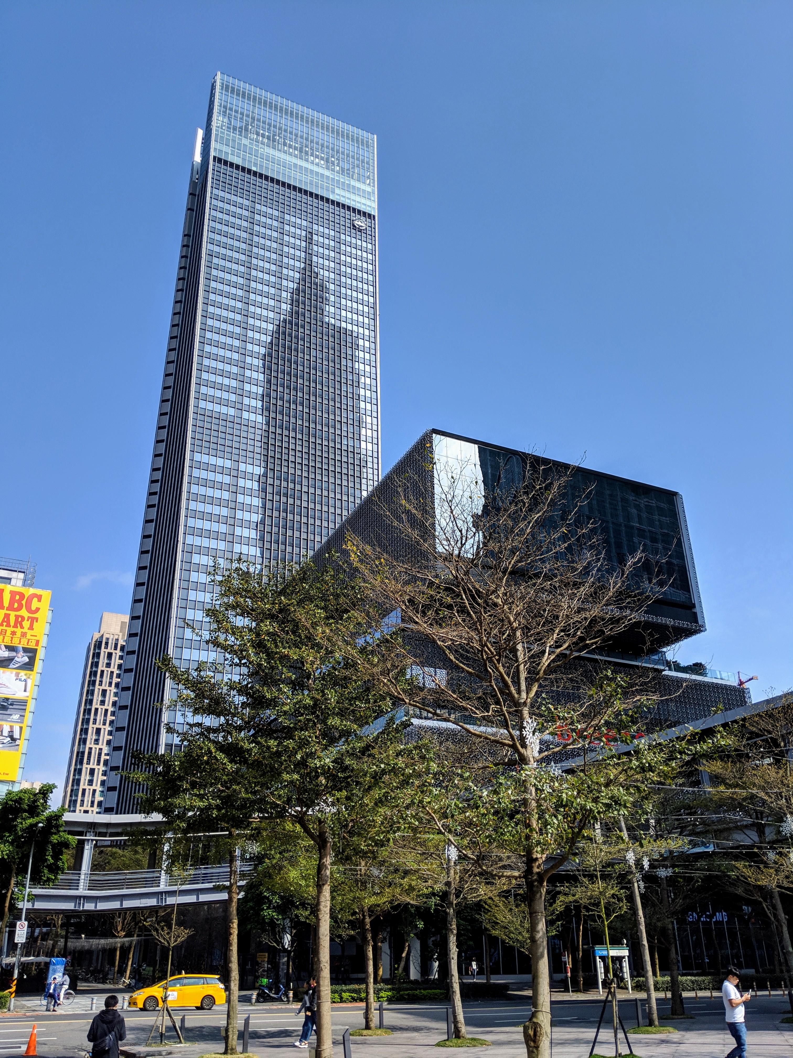 Silhouette of Taipei 101 reflected on Nanshan Plaza | Scrolller