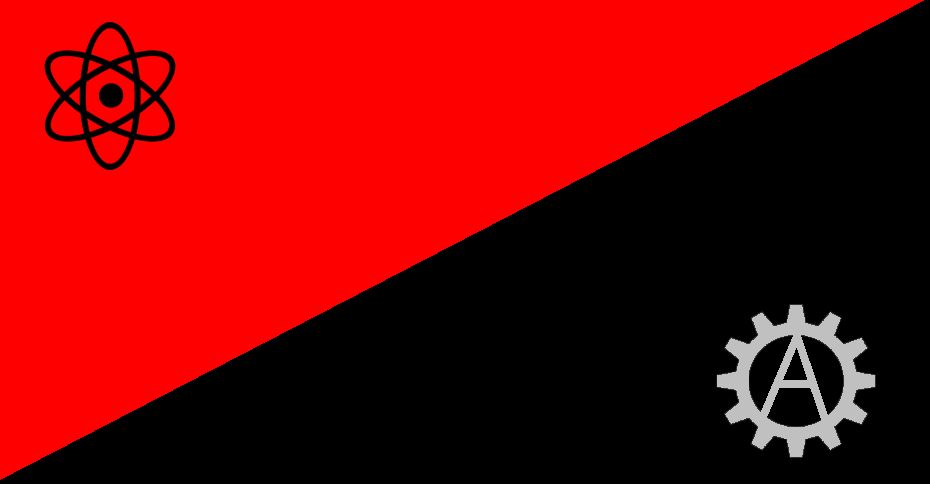 Simple techno-anarchist flag | Scrolller