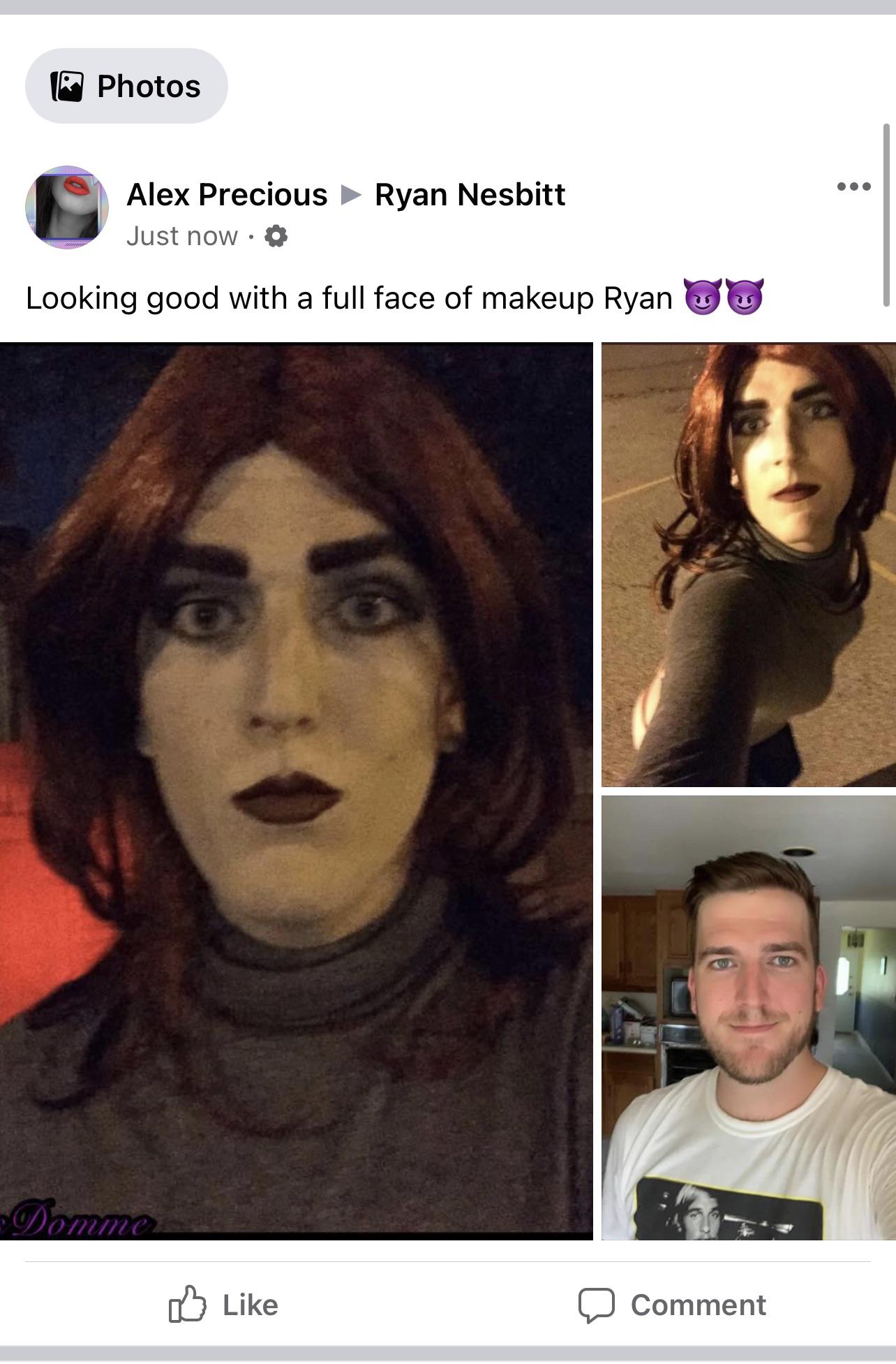 Sissy exposed on his own Facebook page | Scrolller