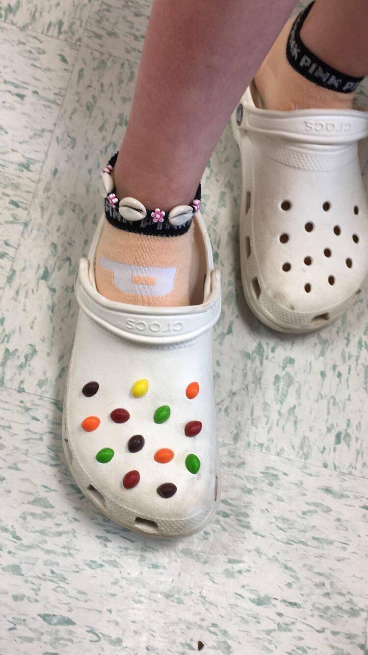 skittles + crocs = cursed image | Scrolller