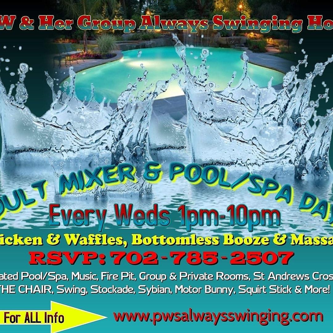 Sluts Chicken Waffles Massage Pool Spa Day EVERY WEDS all info PWsAlwaysSwinging dot com | Scrolller