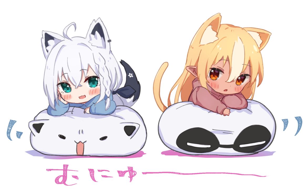 Small fox and cat [Hololive] | Scrolller