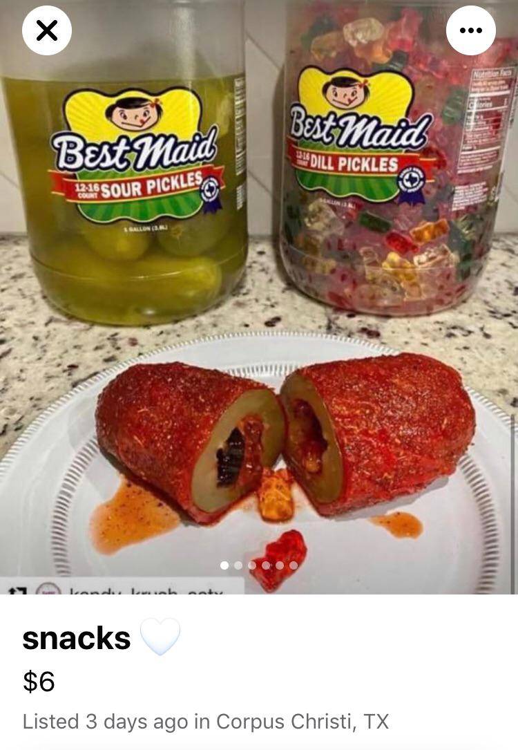 “snacks” *gag* | Scrolller