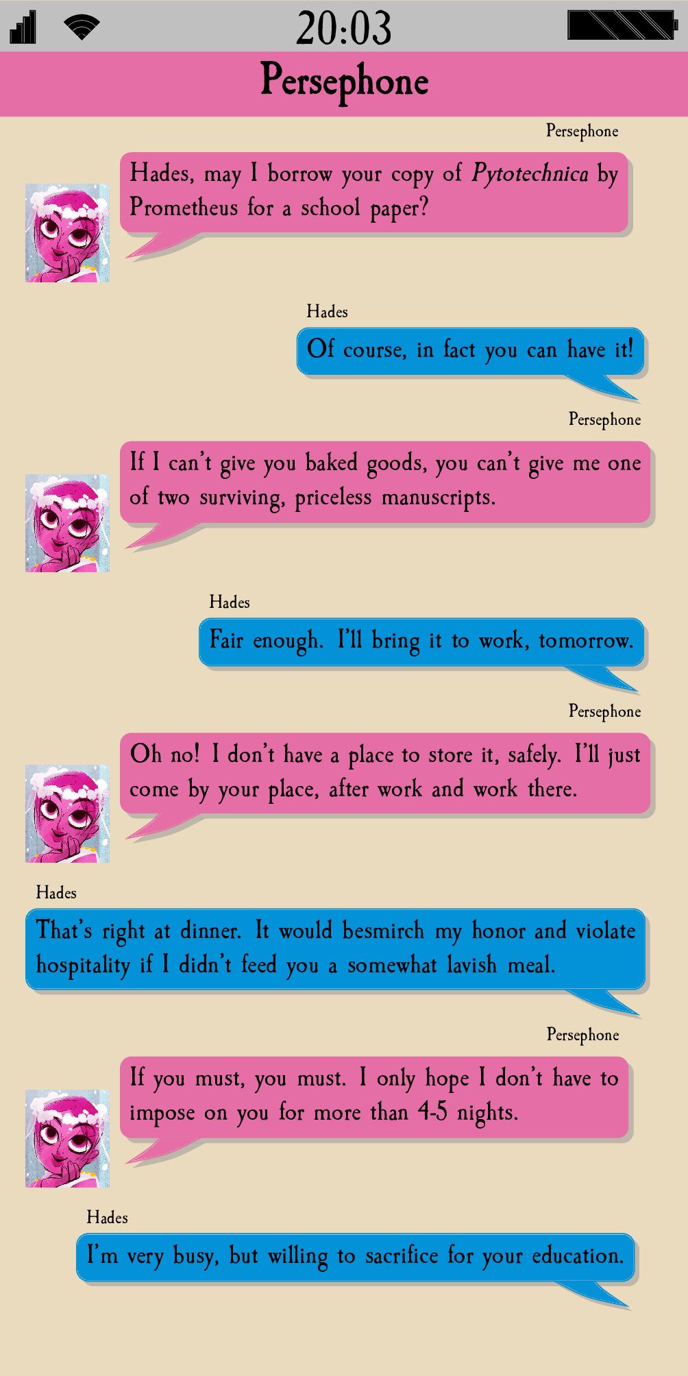 Sneaky Persephone is sneaky | Scrolller