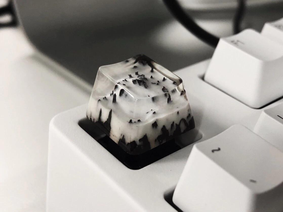 Snowy mountain Keycap details in comments | Scrolller
