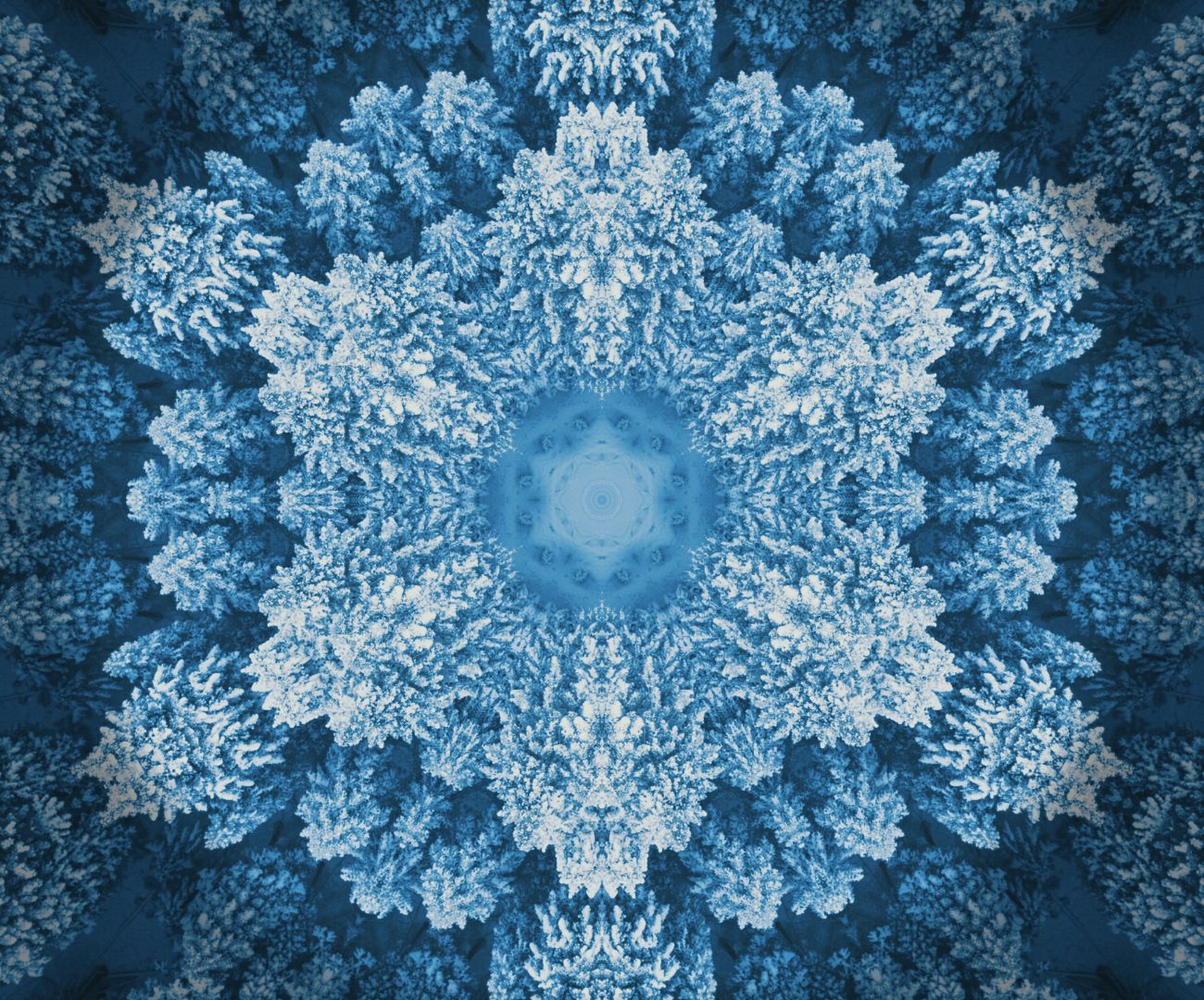 "Snowy trees" It's very hot outside, so here's something to cool you off. Based on the ...