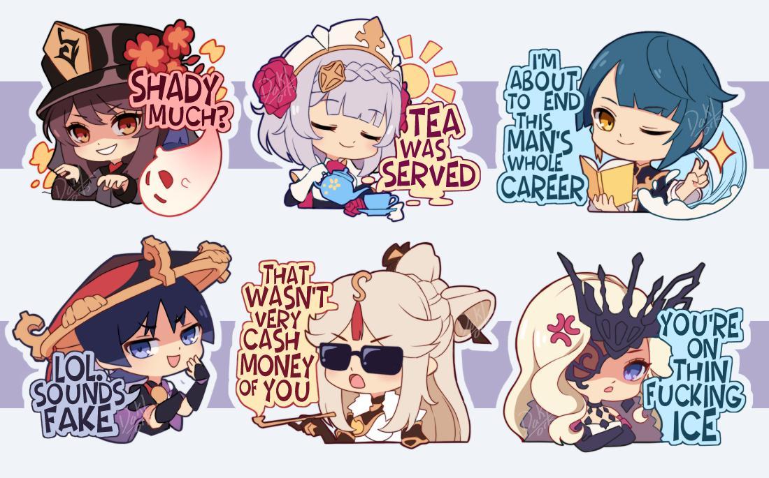 So I drew some Genshin characters as dank memes (Art) | Scrolller