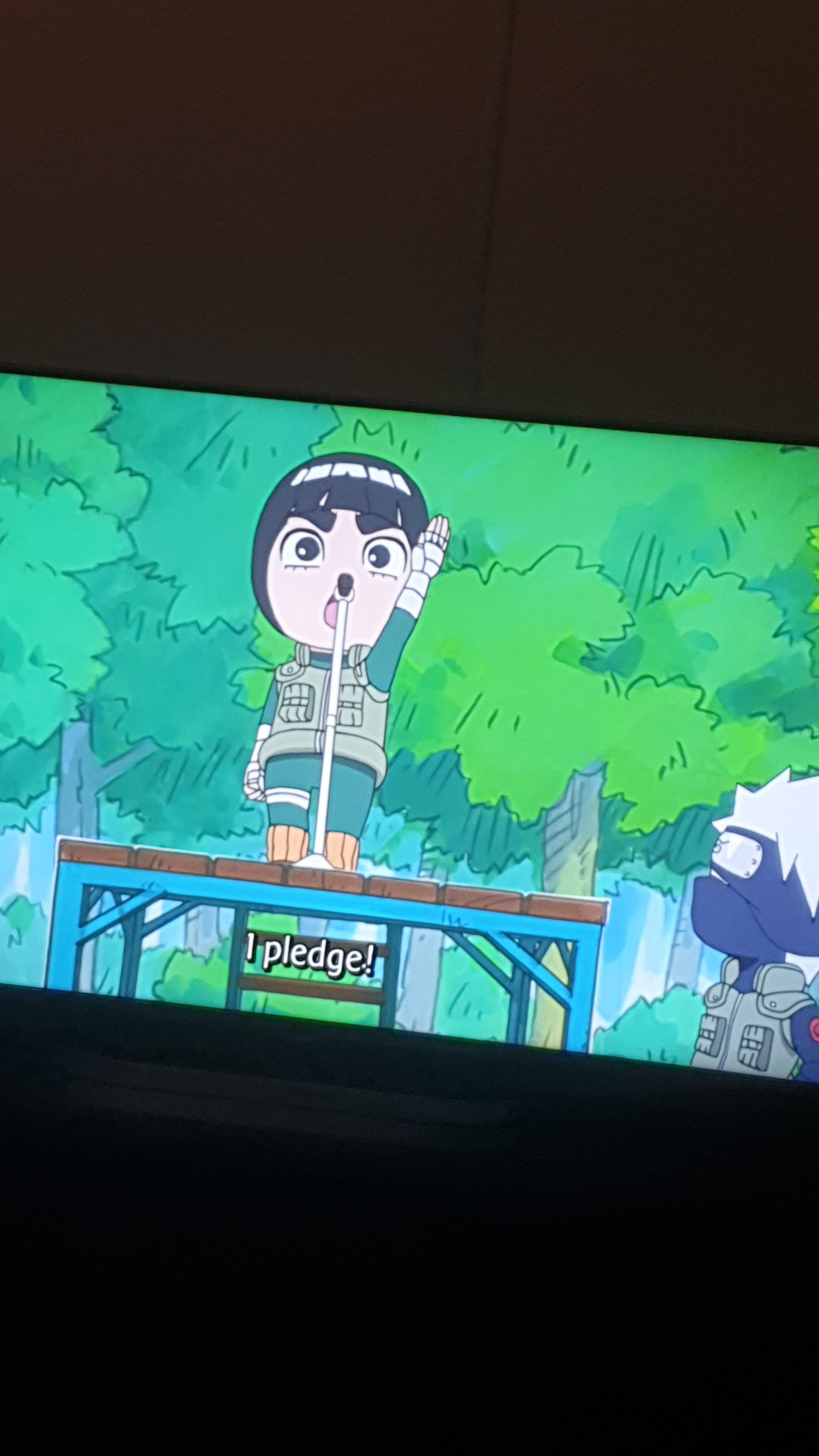 So I was watching the Rock Lee spinoff when I.. paused at unfortunate timing? | Scrolller
