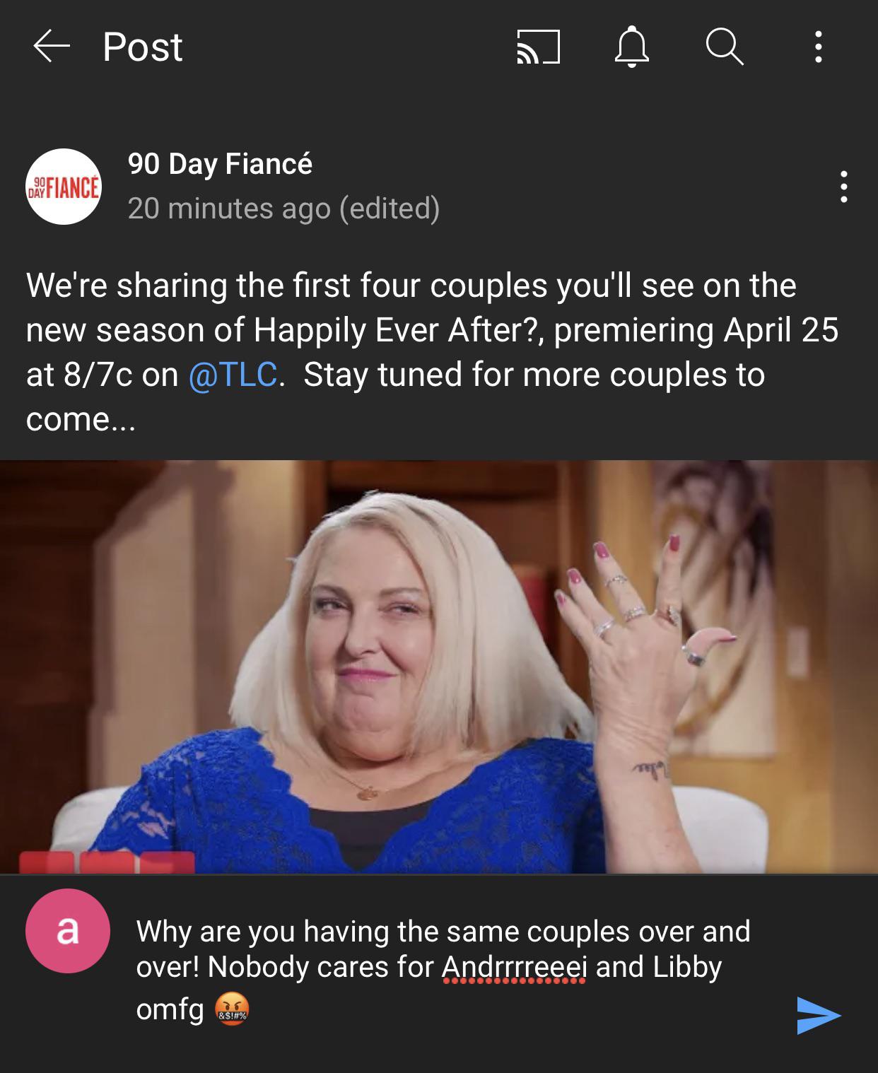 So TLC is really giving more screen time to the same couples after having them last season of ...