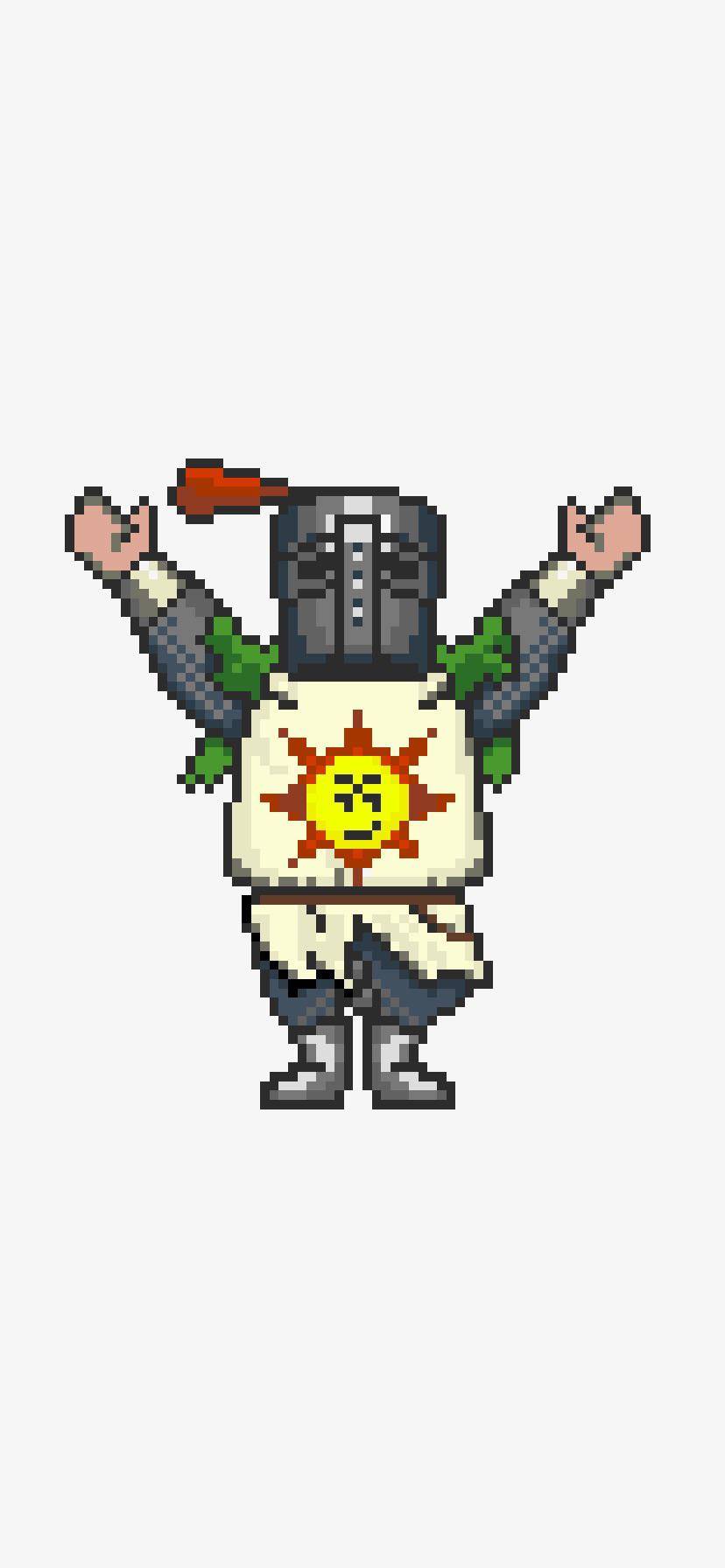 Solaire pixel art by me | Scrolller