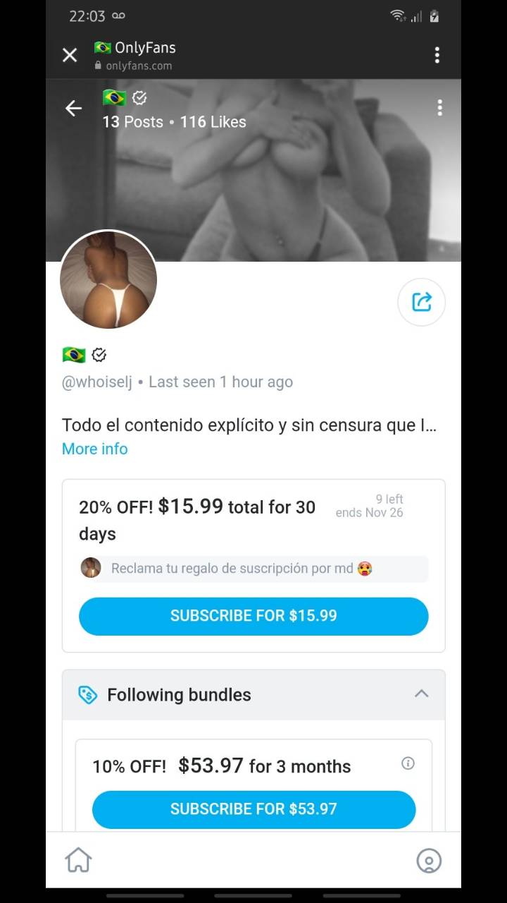 Solamente quería saber si tenían el pack de @labrazu también llamada @sthela que esta buena ...