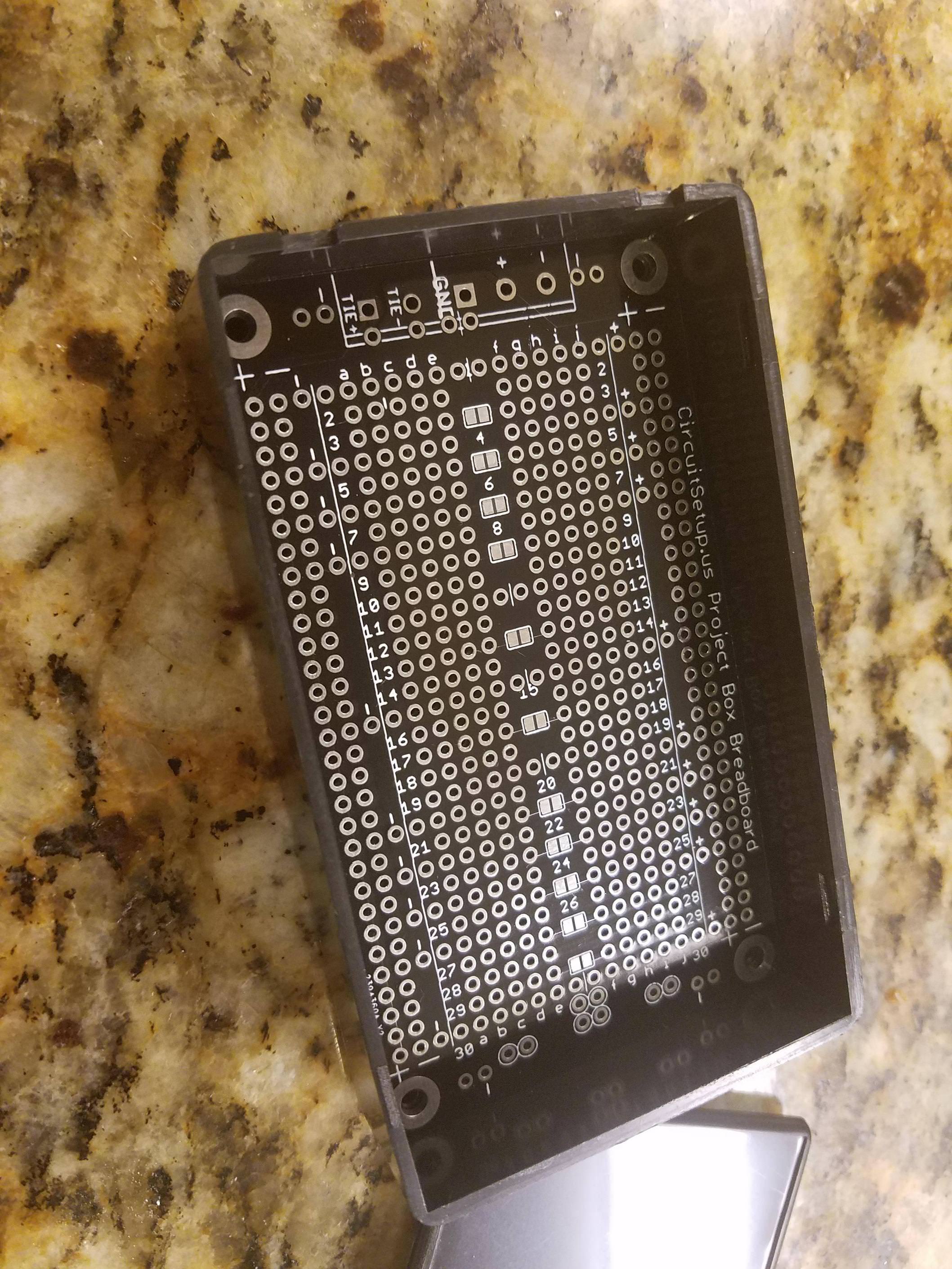 Solderable Breadboard That Fits In A Project Box Scrolller