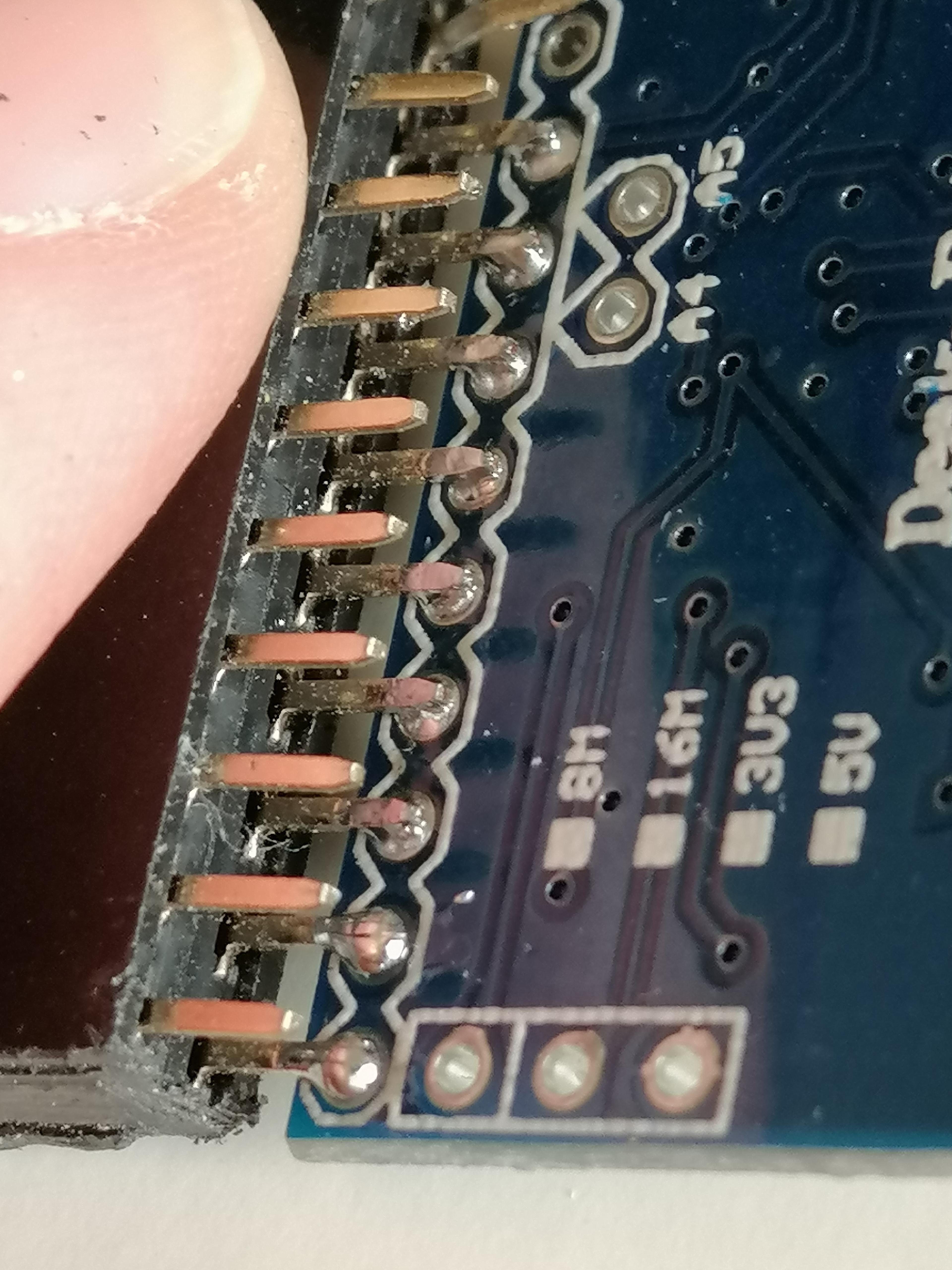 Soldered a connector to the side of my arduino mini pro. I'm pretty proud of it | Scrolller