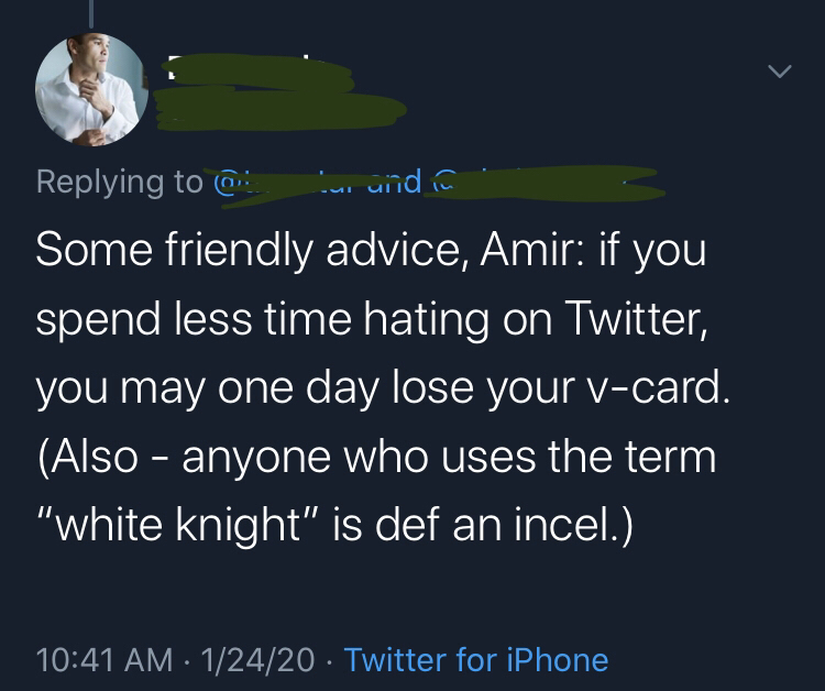 'Some friendly advice, inCeL' | Scrolller