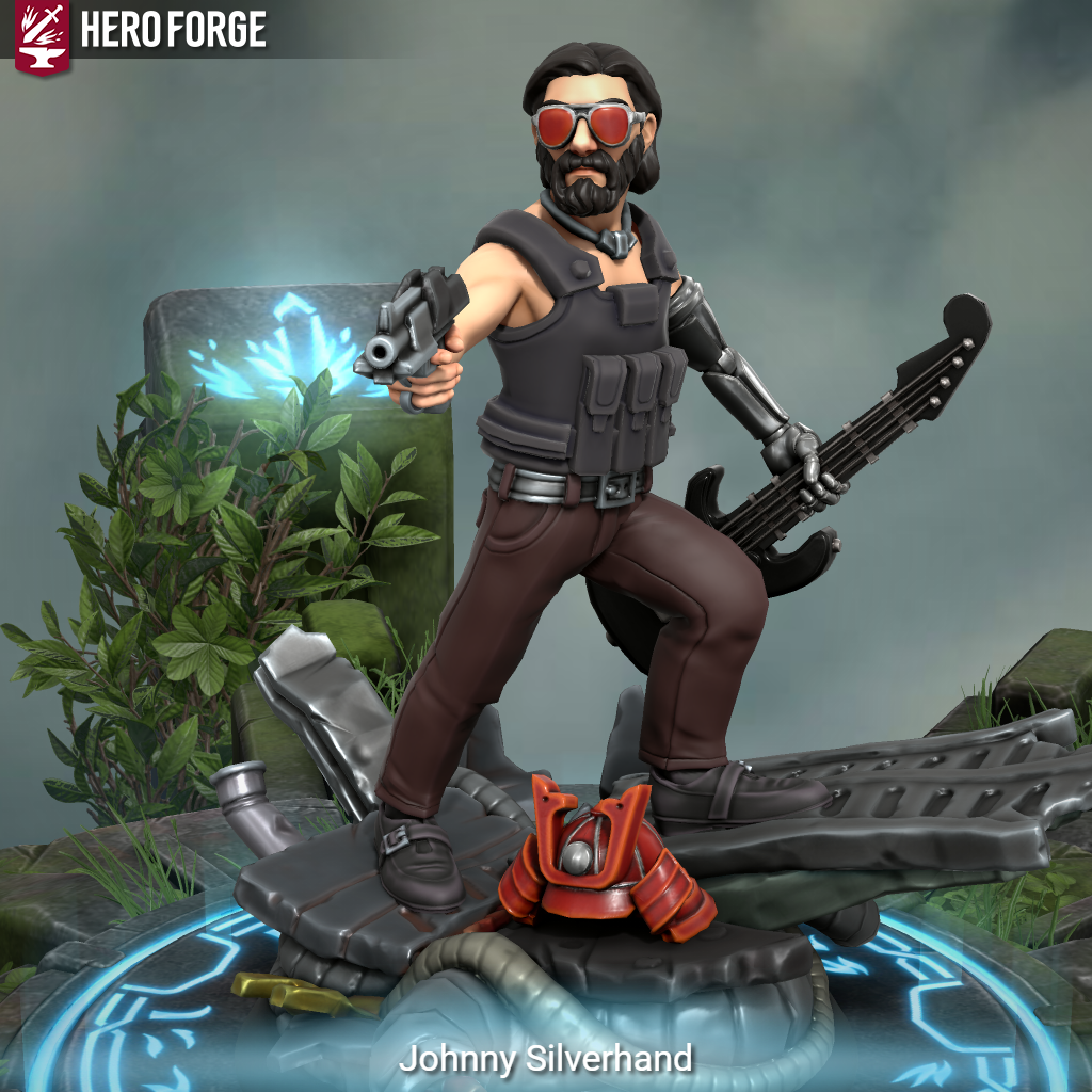 Someone posted their version earlier but here's my Johnny Silverhand | Scrolller