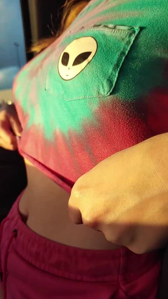 Sometimes a titty flash is all it takes to put a smile on someone's ...