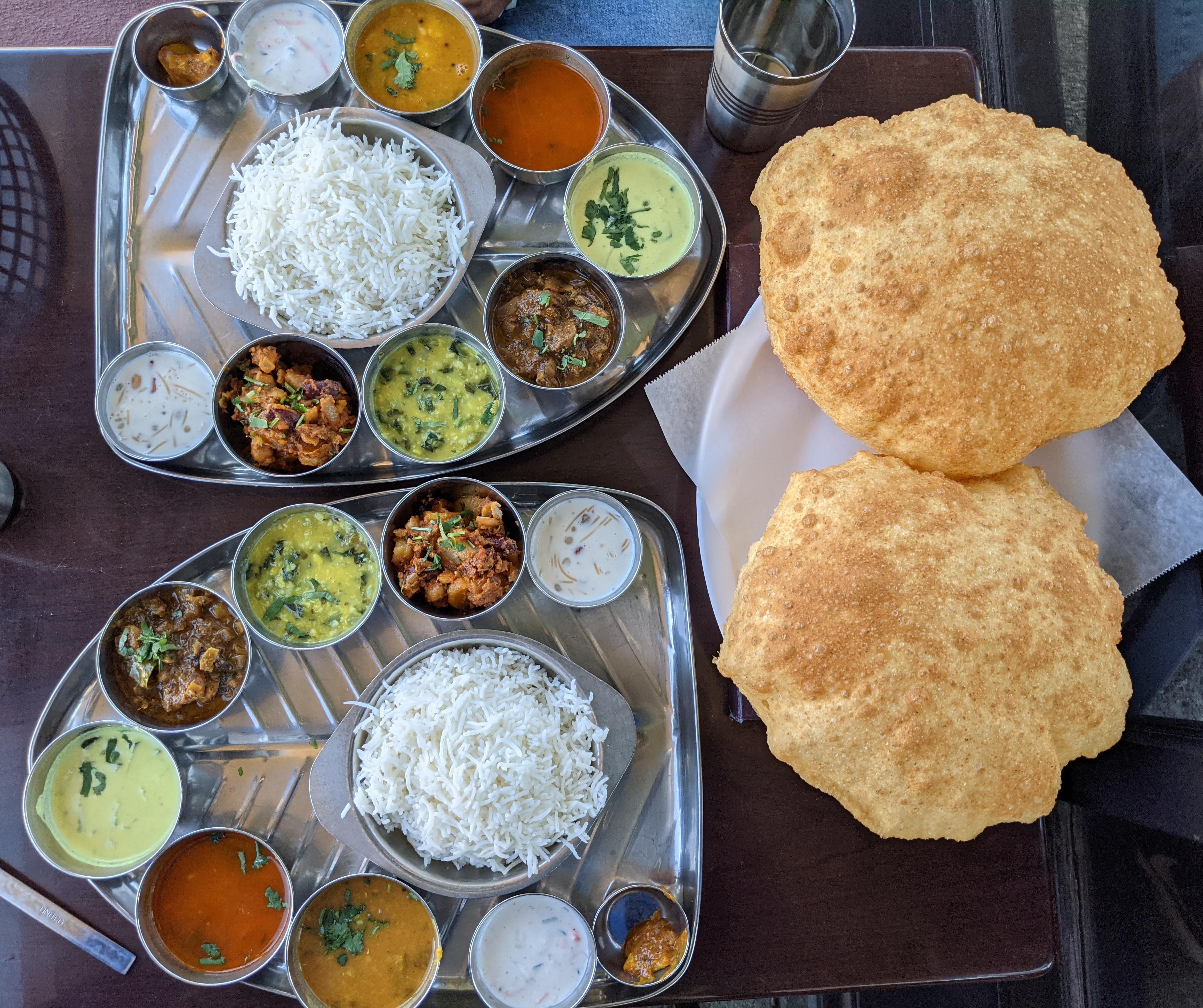 South Indian thali of assorted dishes - Woodlands Indian Cuisine, Chatsworth | Scrolller