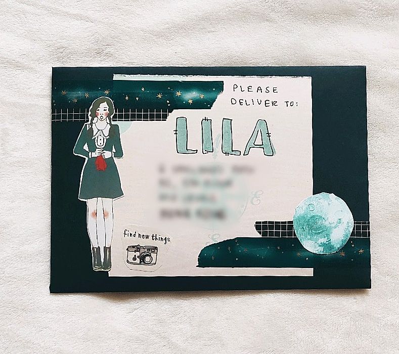 Space themed mail art 🌛 | Scrolller