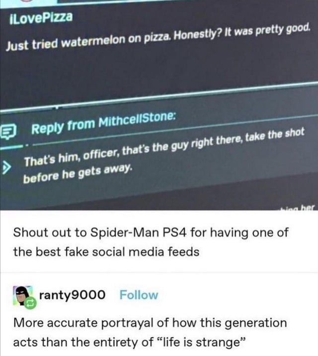 Spiderman ps4 rule | Scrolller