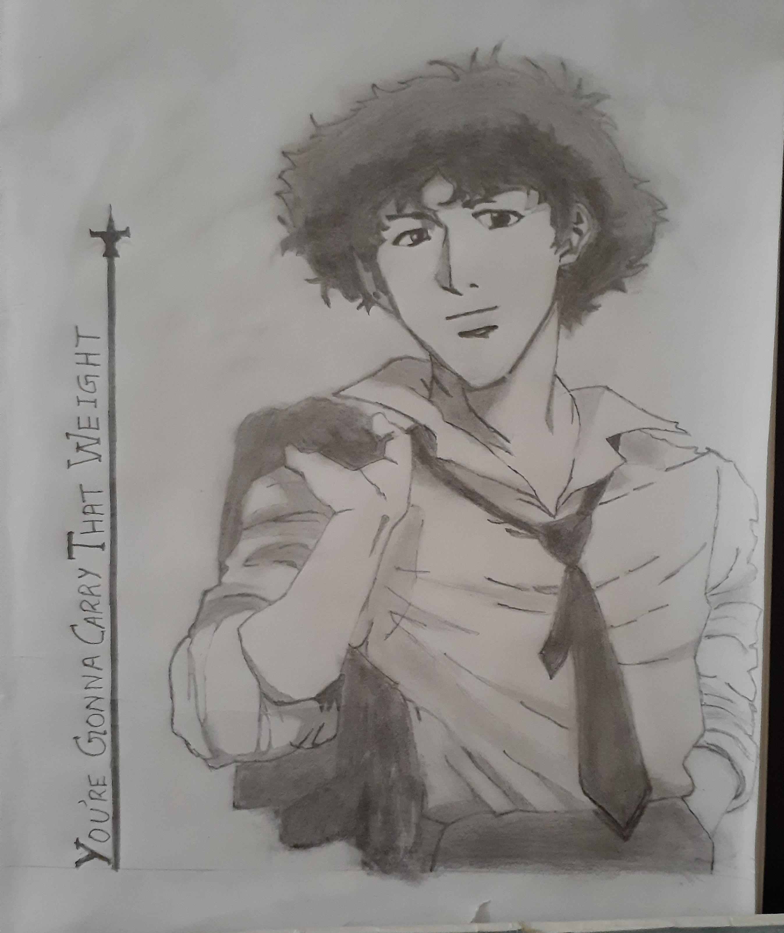 Spike Spiegel from Cowboy Bebop, Me, Pencil | Scrolller