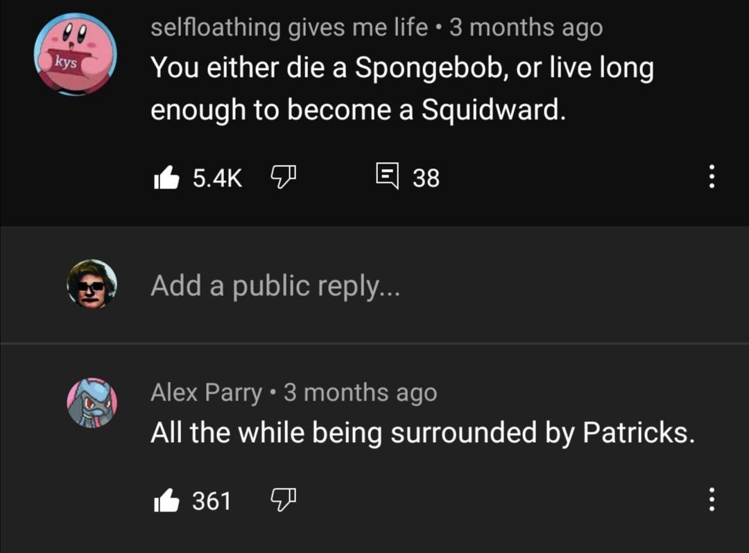 Spongebob really do be hitting hard sometimes | Scrolller
