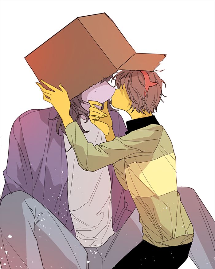 Spoopy kiss! (Art by @pong_under_) | Scrolller