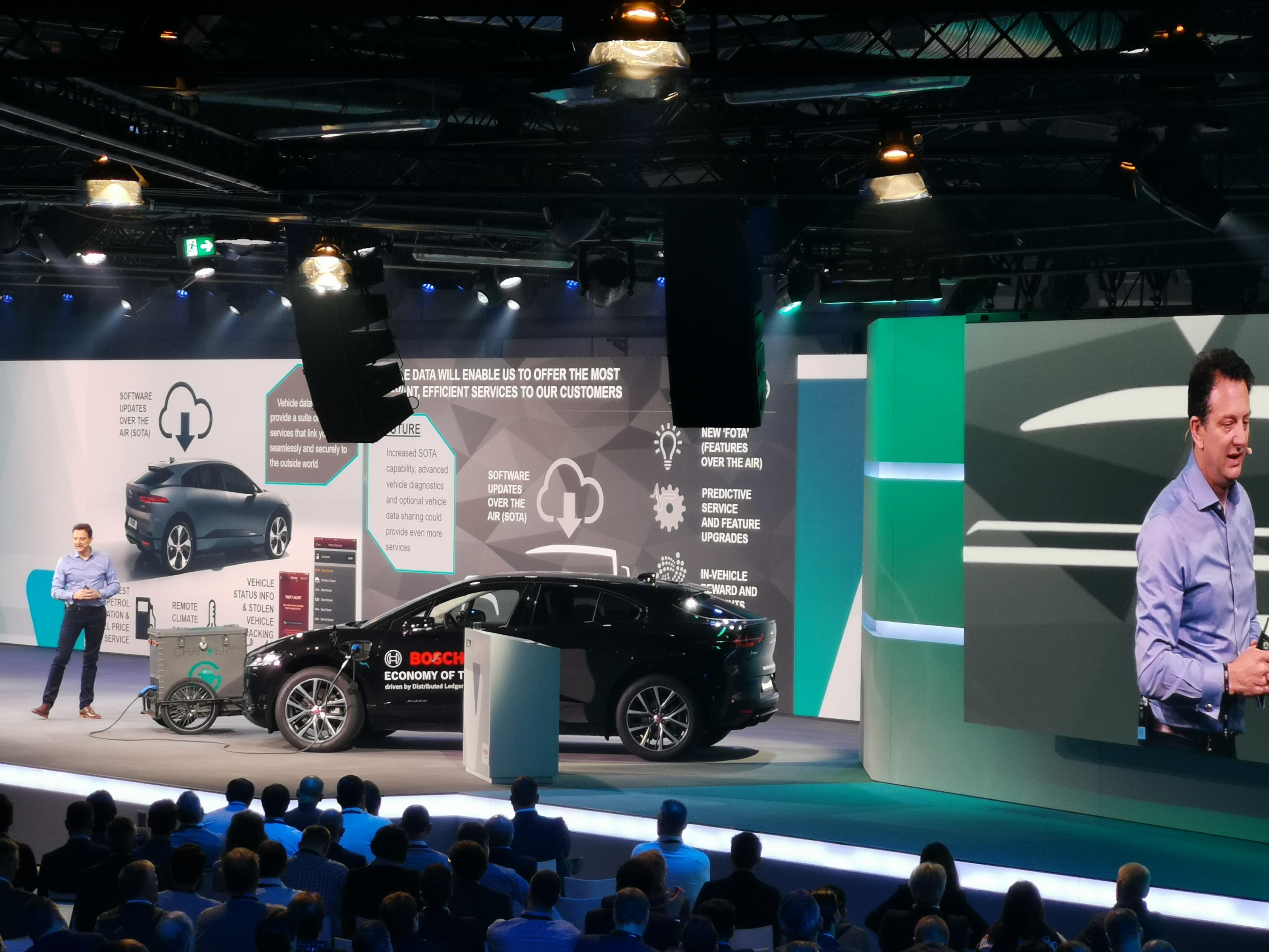 Spot the logo (Jaguar presenting at Bosch Connected World 2019) | Scrolller