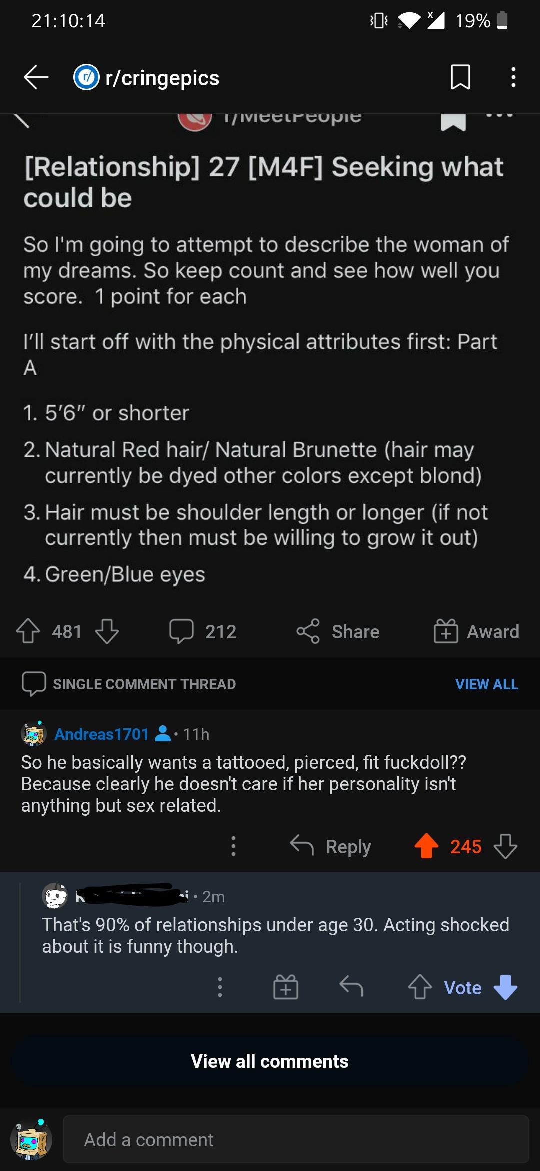 Spotted a nice guy in r/cringepics | Scrolller