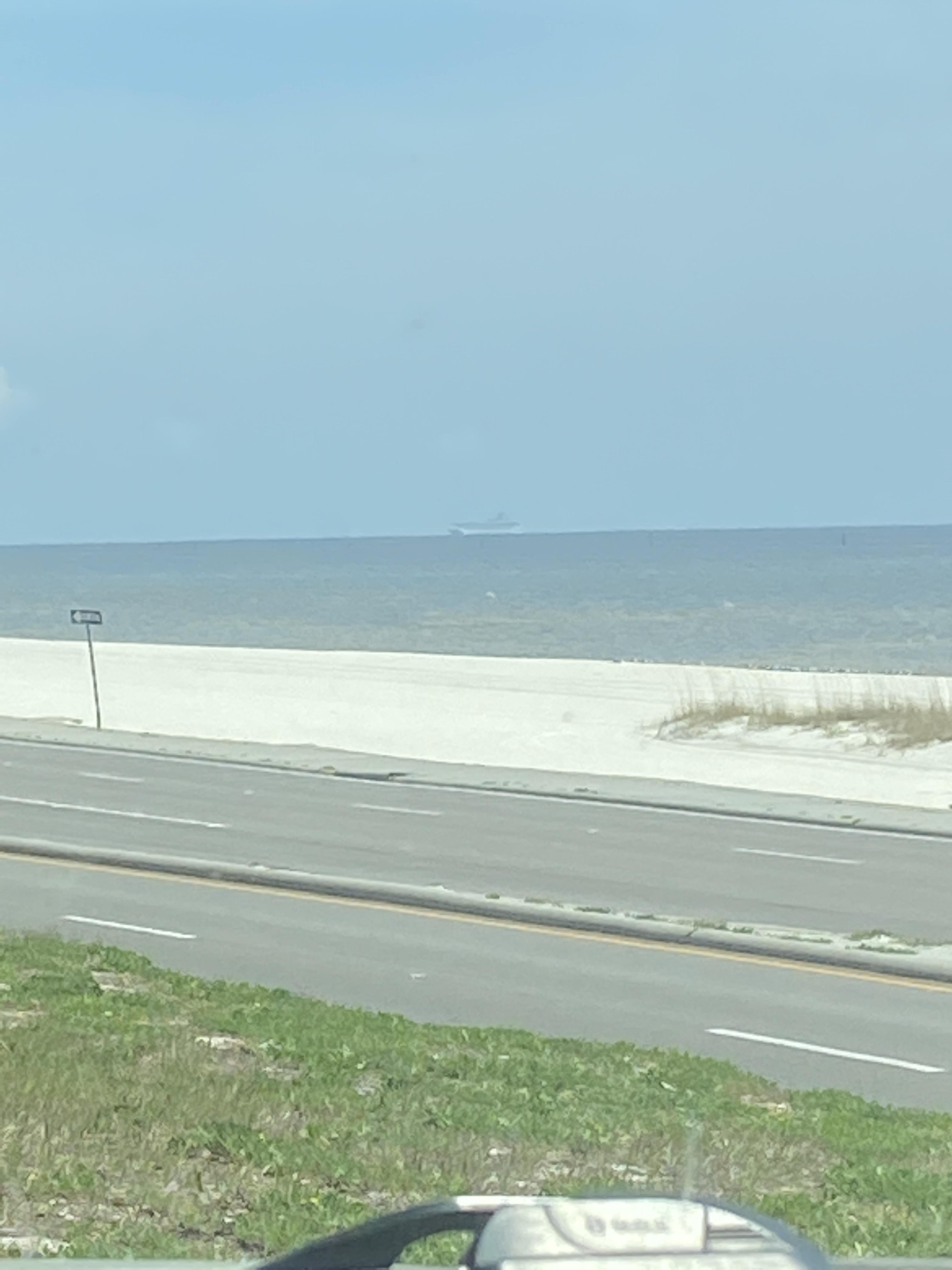 Spotted the carnival cruise ship headed towards Gulfport | Scrolller