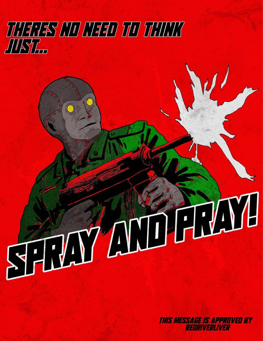 Spray and Pray, me, digital/pen, 2021 | Scrolller