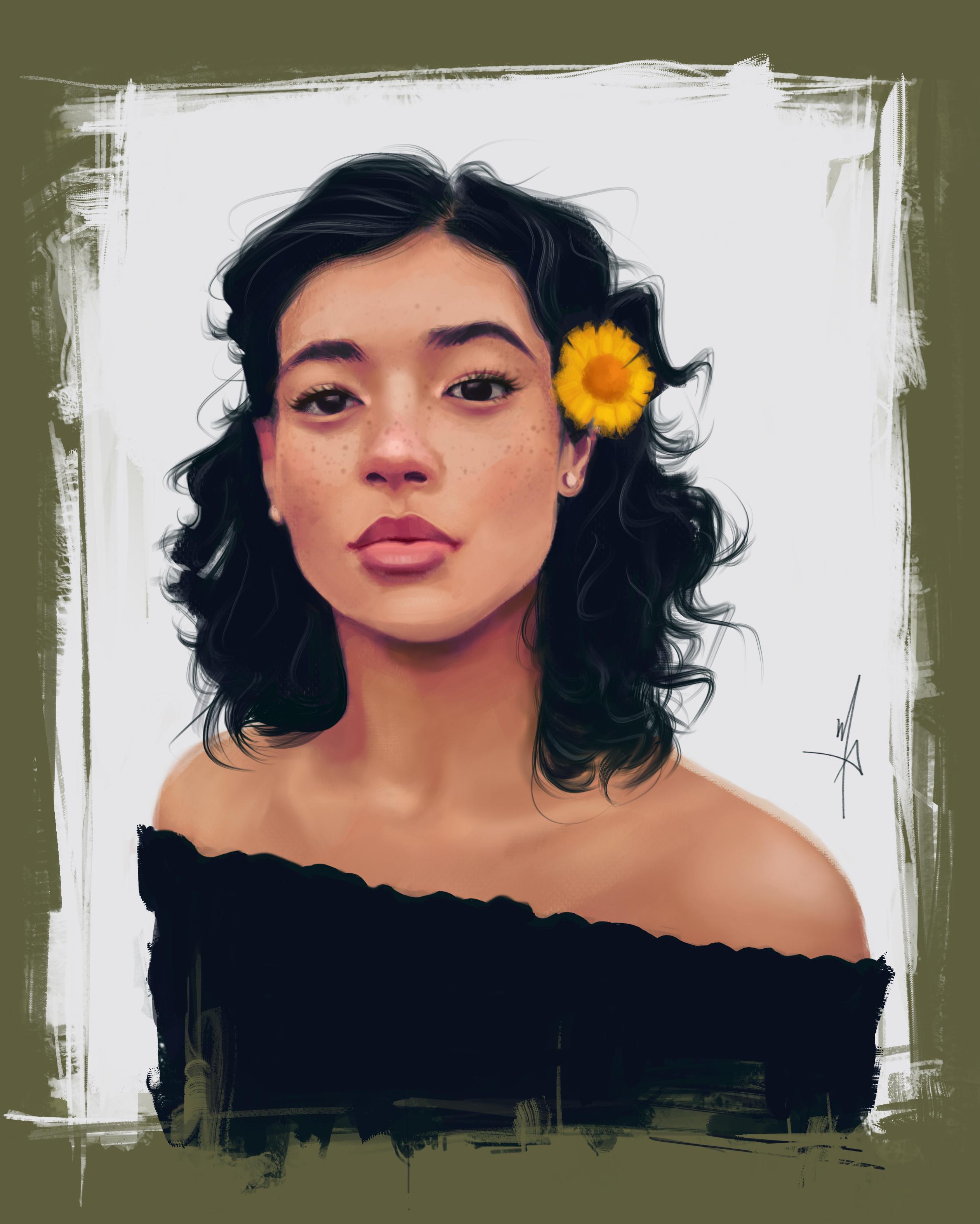 Spring flowers, Me, Digital, 2019 | Scrolller