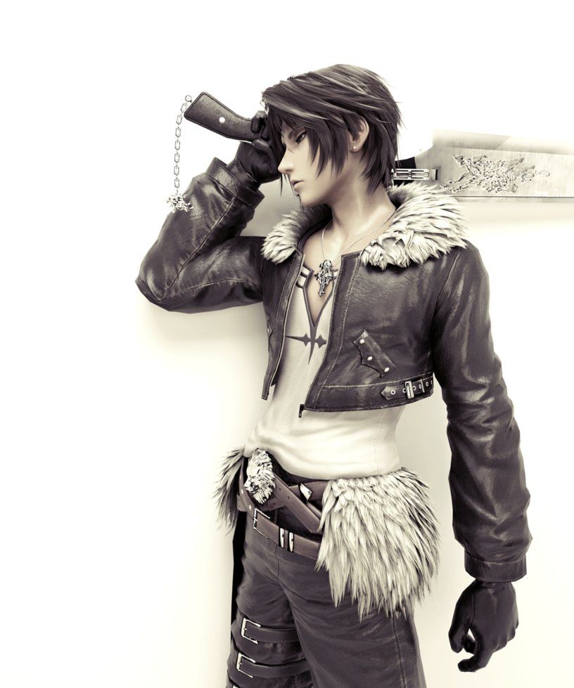 Squall's done! Took a while to render, haha! | Scrolller