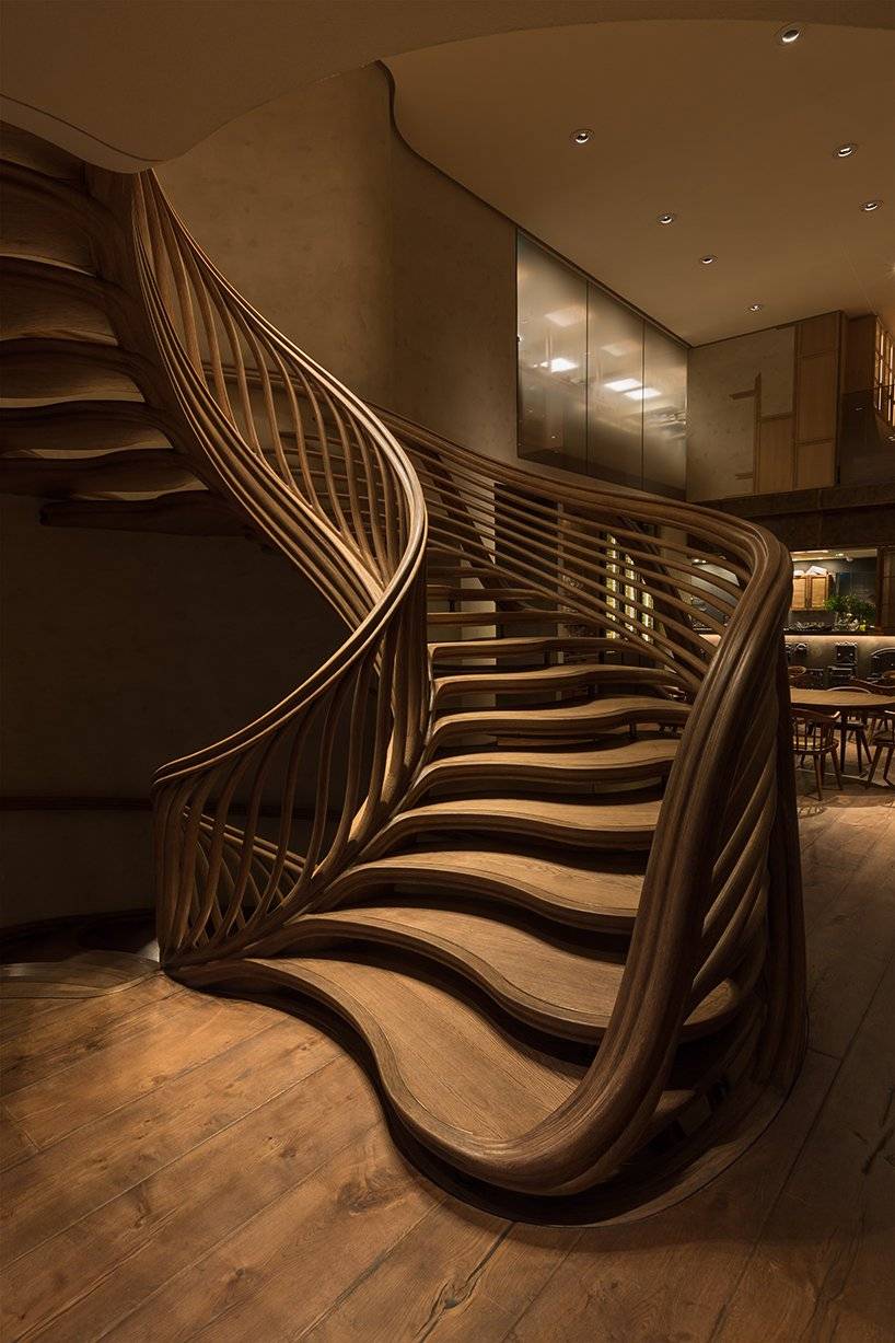 Staircase designed by atmos studio in HIDE bar on Piccadilly road, London | Scrolller