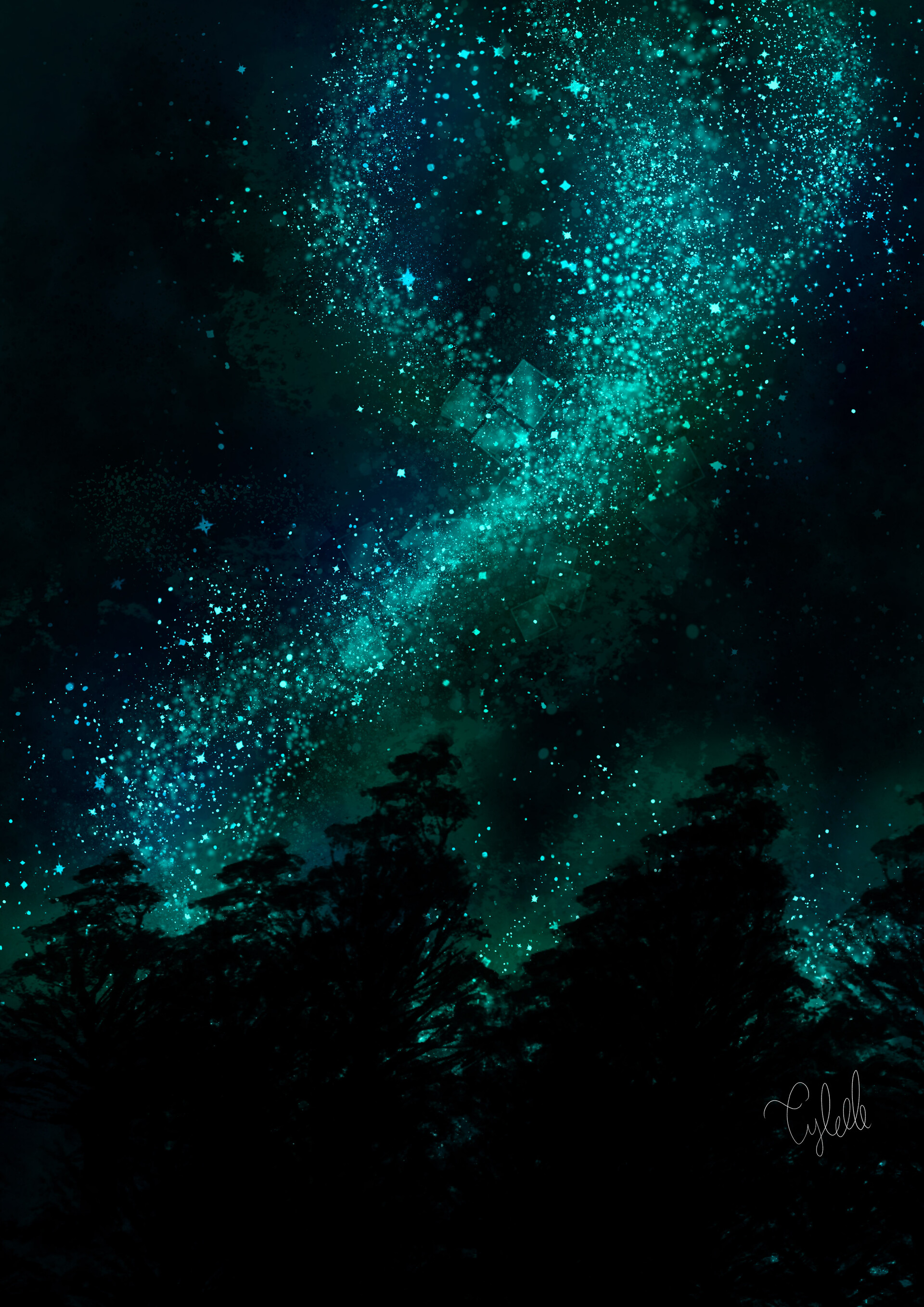 Starry Sky III by Cybele Art | Scrolller