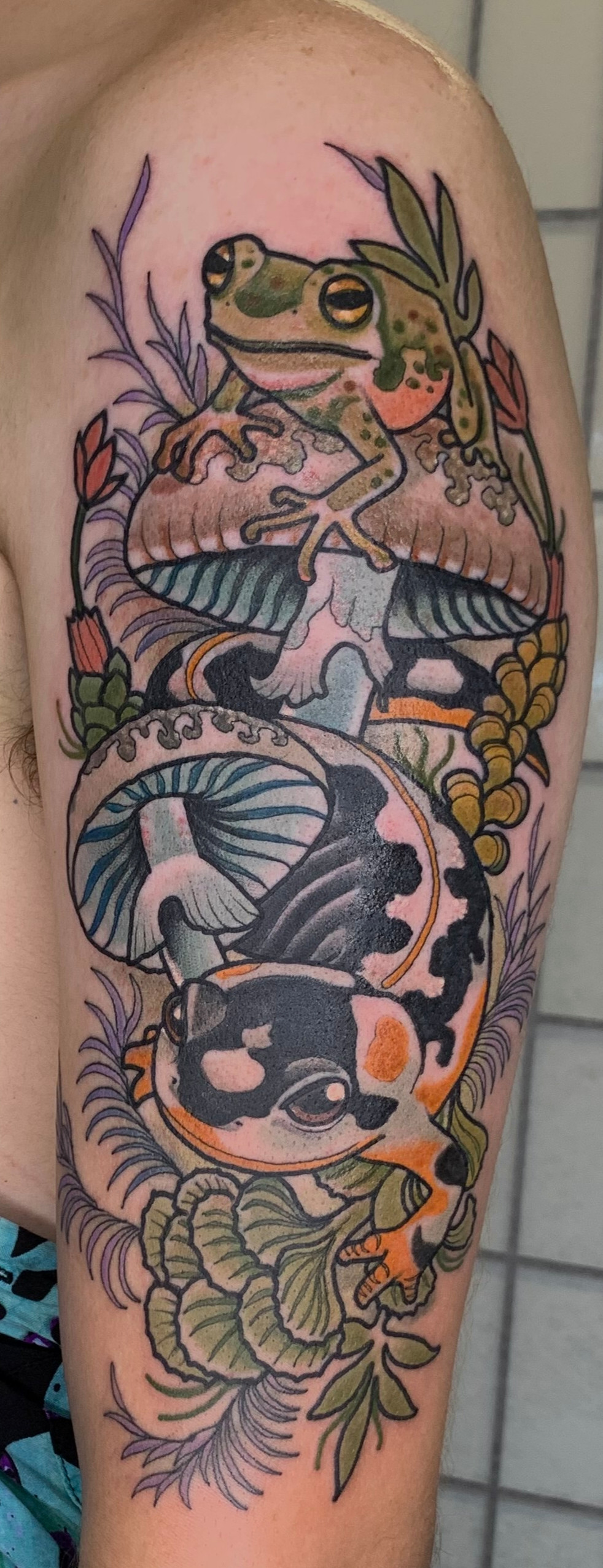 Start of my sleeve, done by Jody Dawber of The Dolorosa Tattoo Studio in Studio City, CA | Scrolller